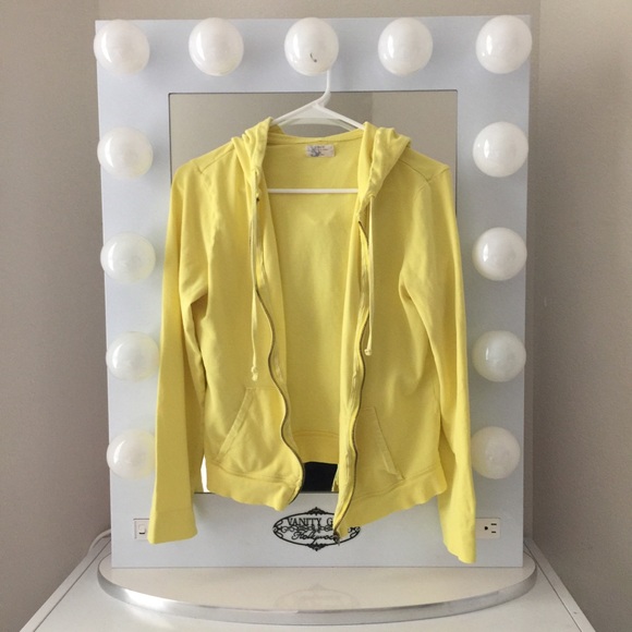 J. Crew | Jackets & Coats | J Crew Yellow Zip Up Jacket | Poshmark